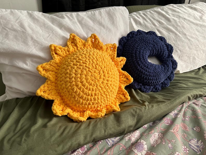 CROCHET PATTERN - Sunshine Pillow Crochet Pattern, PDF Instant Download ...