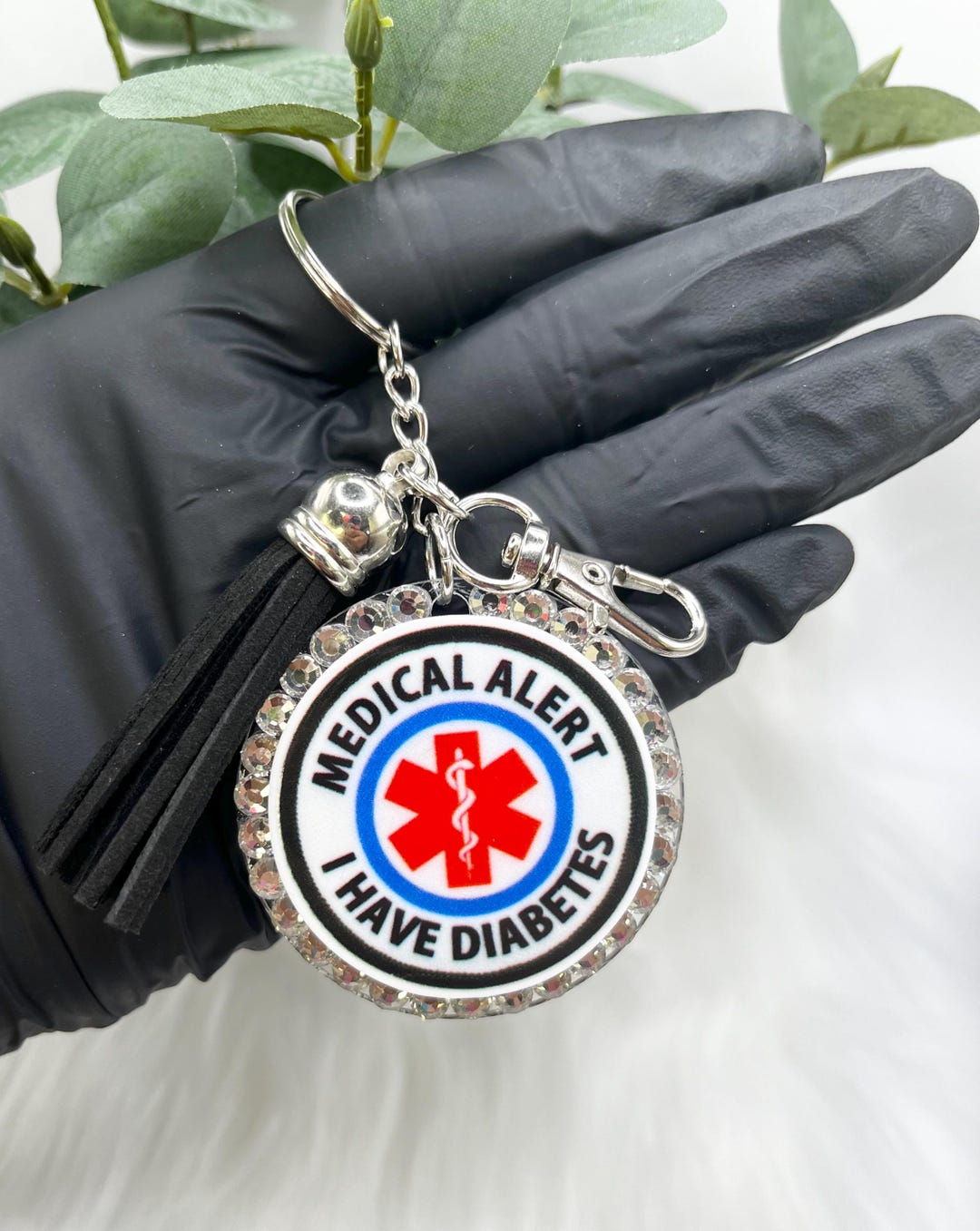 Diabetic Alert Keychain - Etsy