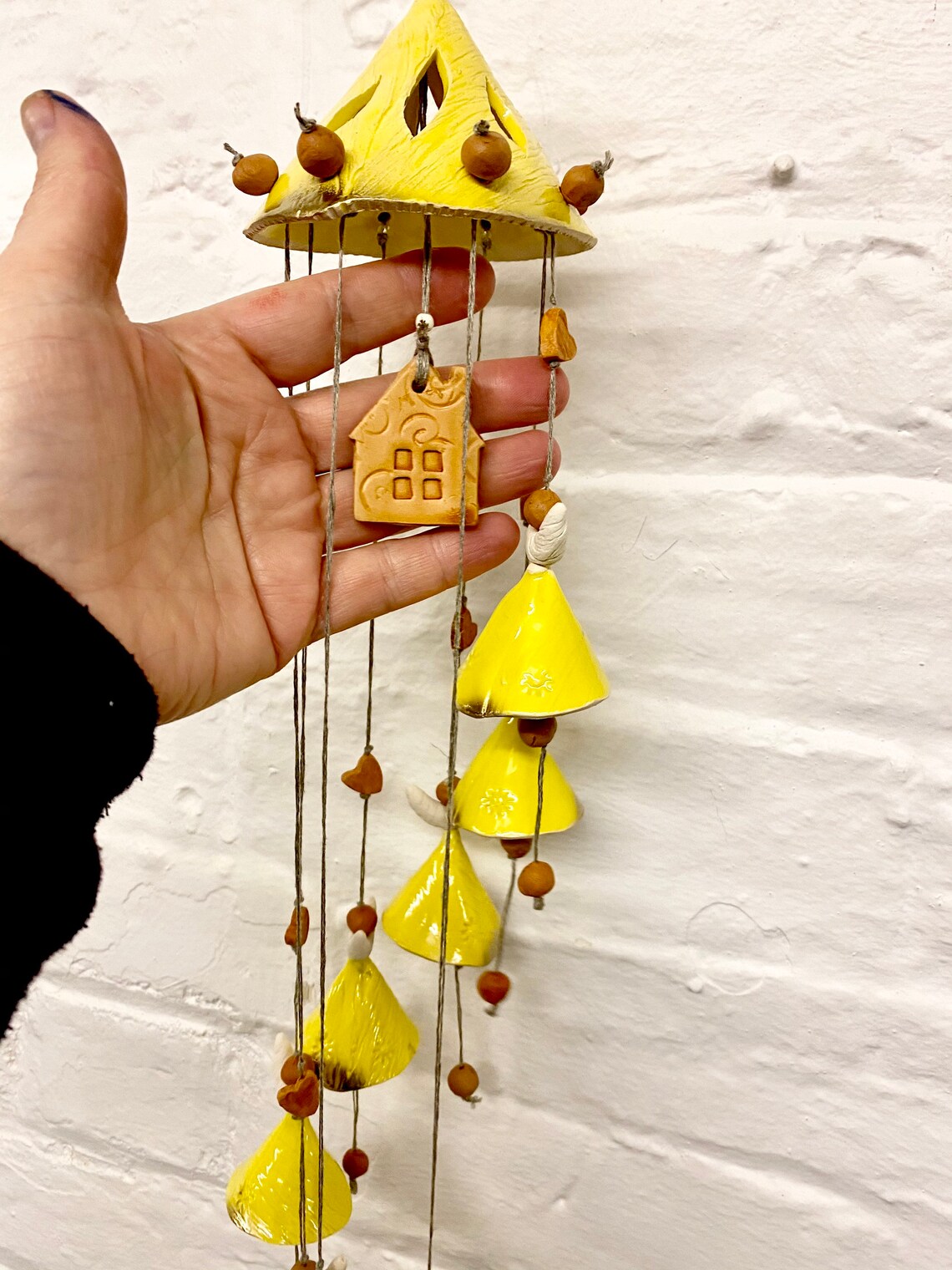 Ceramic Wind Chime Angel Bell Home Warming Gift Personalised - Etsy