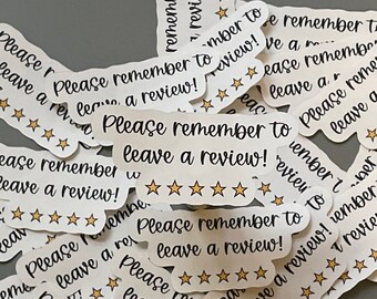 Please Leave Review - Etsy