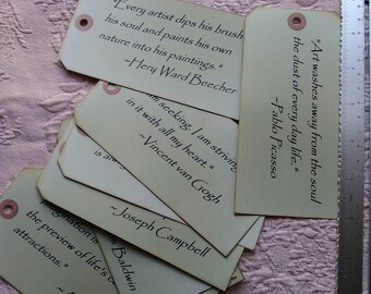 9 Writing Quote Tags for Junk Journals | Etsy