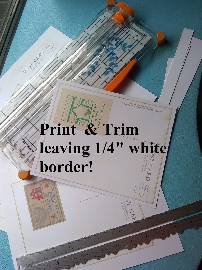 Folding Postcard Set (junk Journal Ephemera) - Etsy