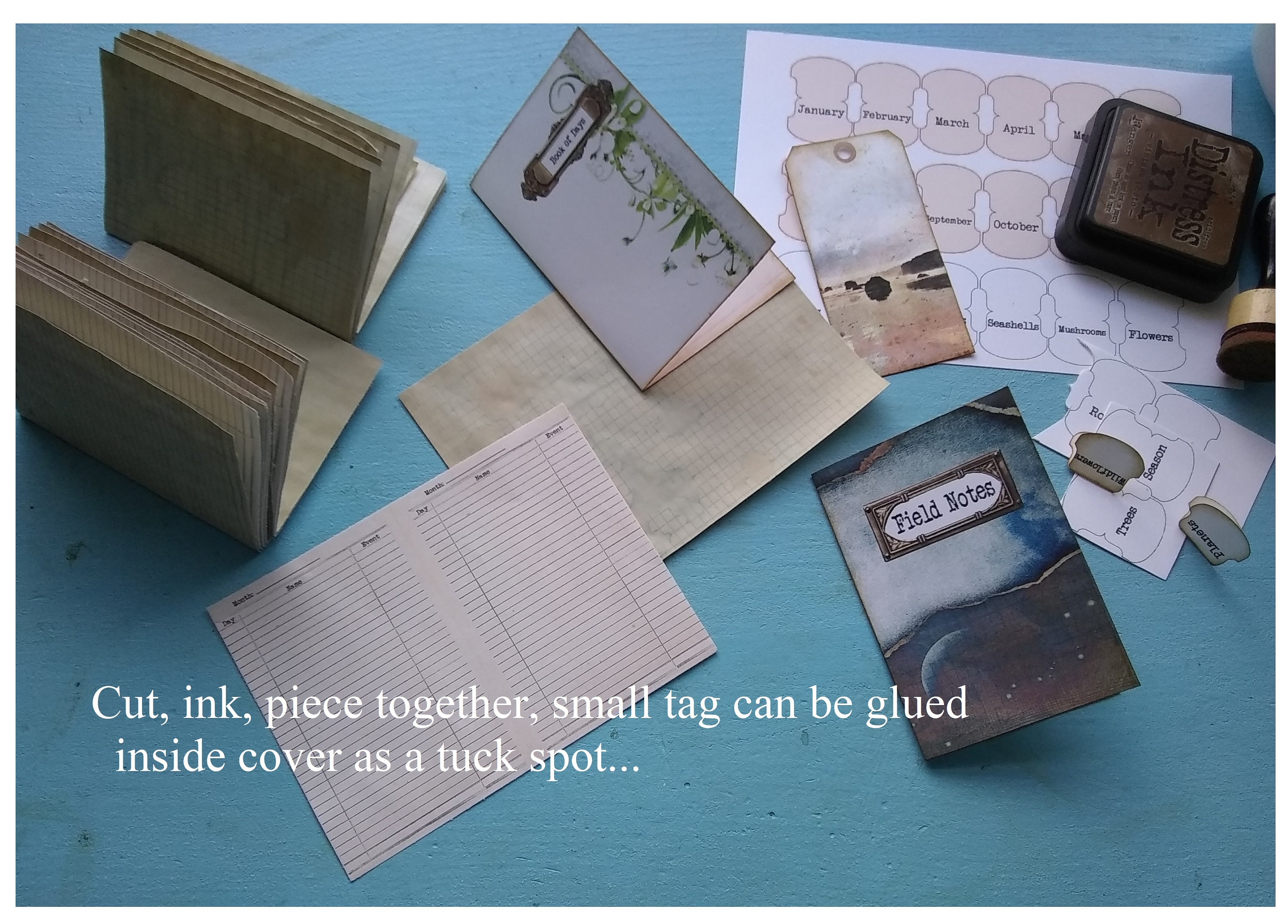 Mini Junk Journal Field Notes Book & Date Book - Etsy