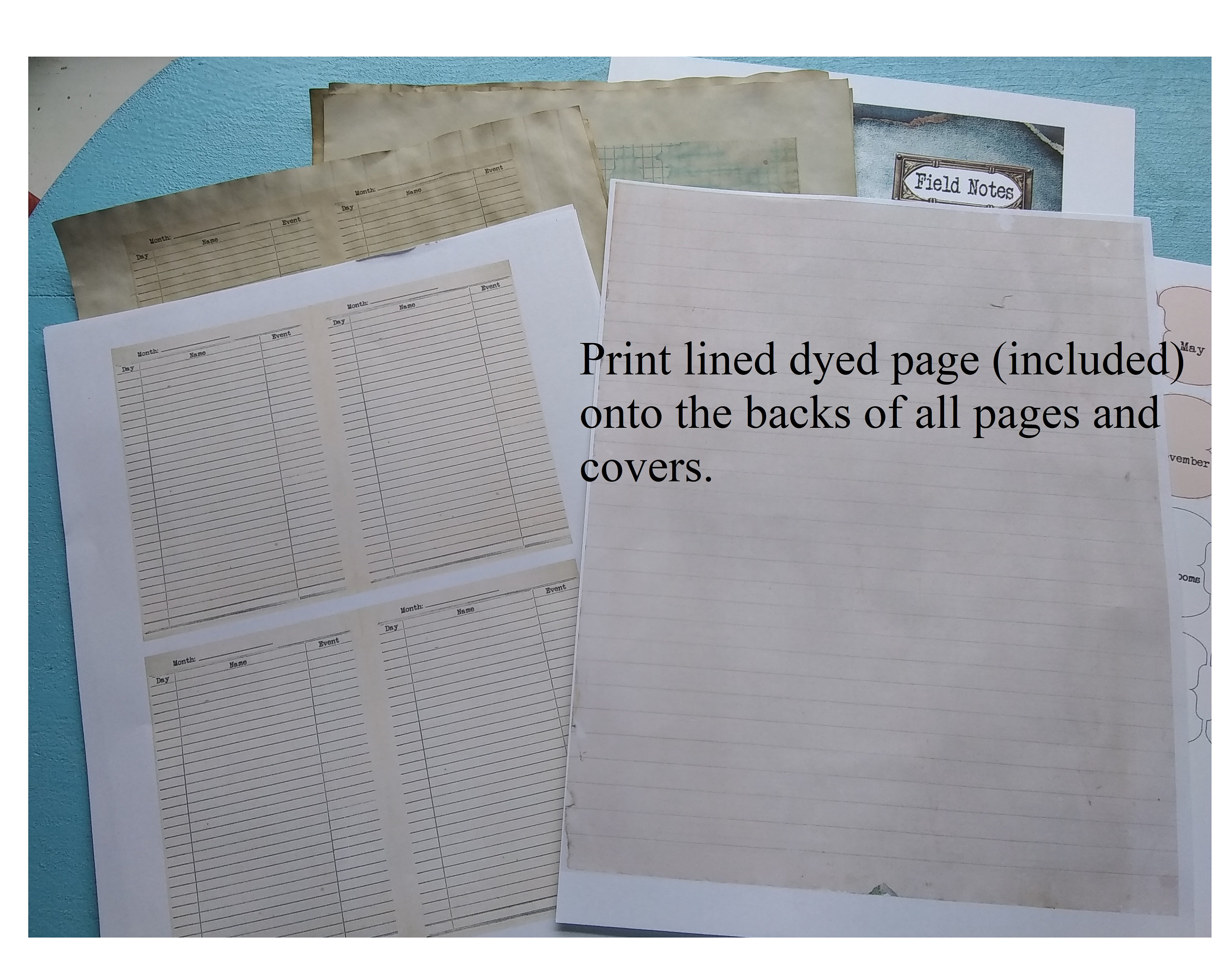 Mini Junk Journal Field Notes Book & Date Book - Etsy