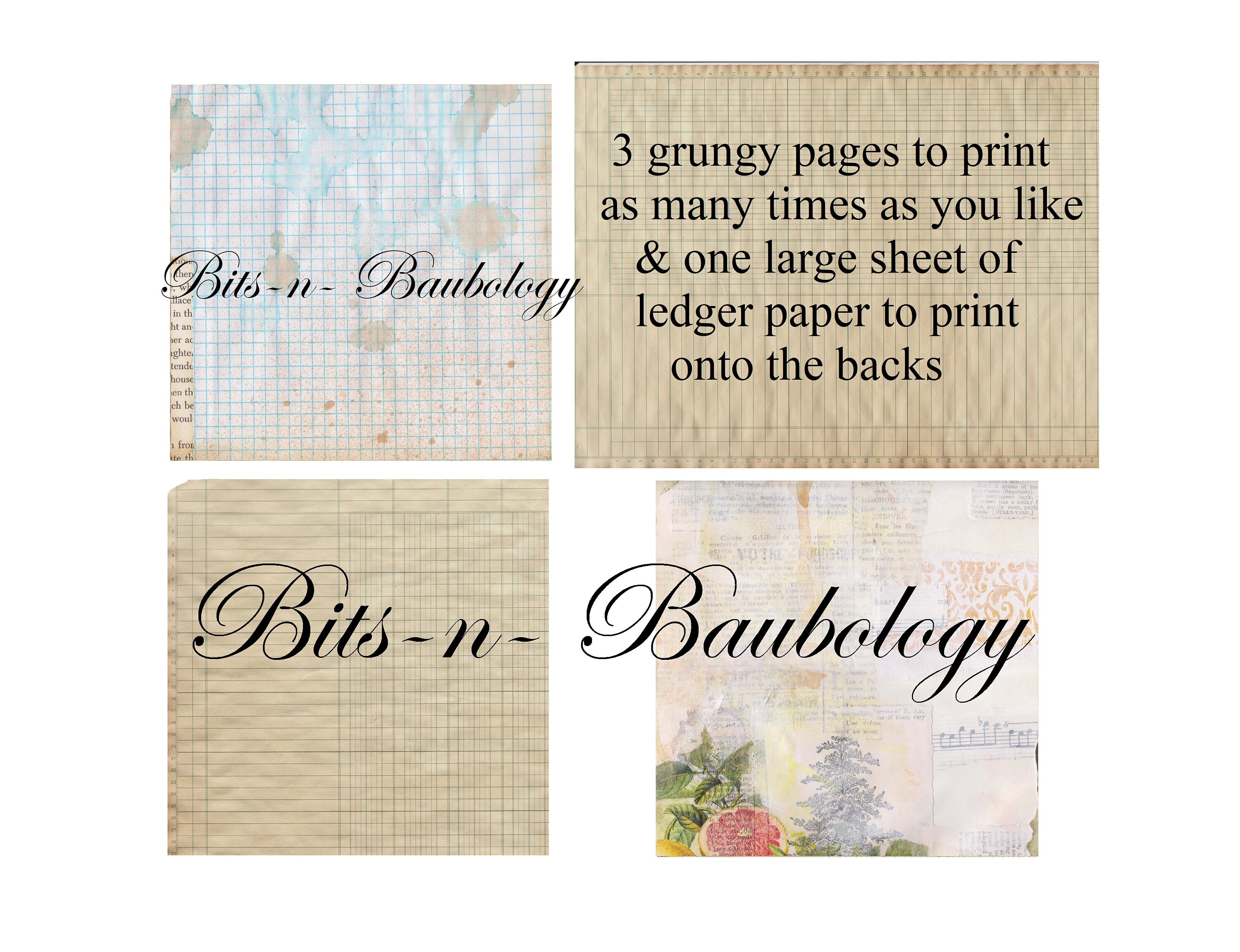 File Folder/ledger Junk Journal Kit - Etsy