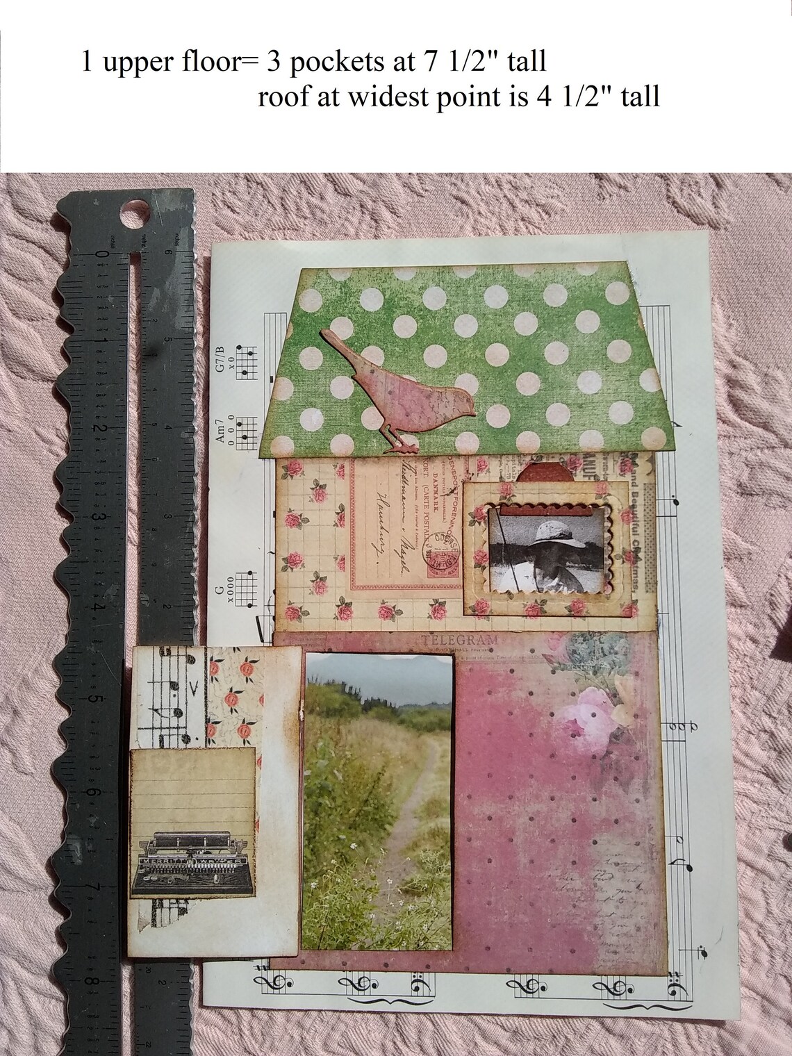 House Pocket Page Template for Junk Journals - Etsy