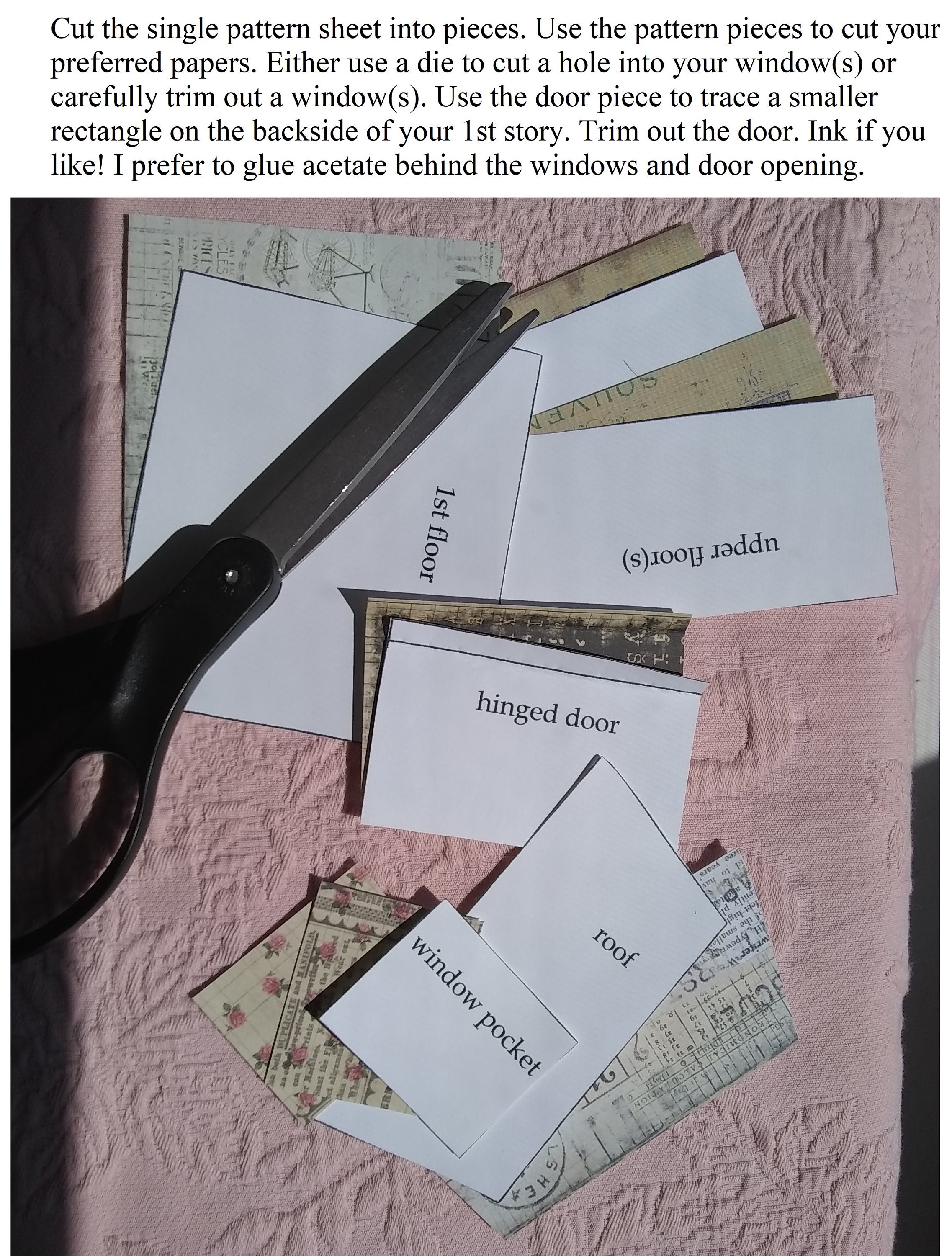 House Pocket Page Template for Junk Journals - Etsy