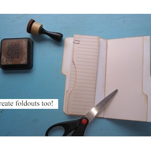 File Folder/ledger Junk Journal Kit - Etsy