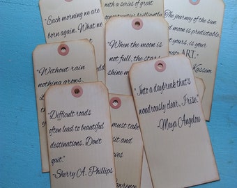 9 Writing Quote Tags for Junk Journals | Etsy