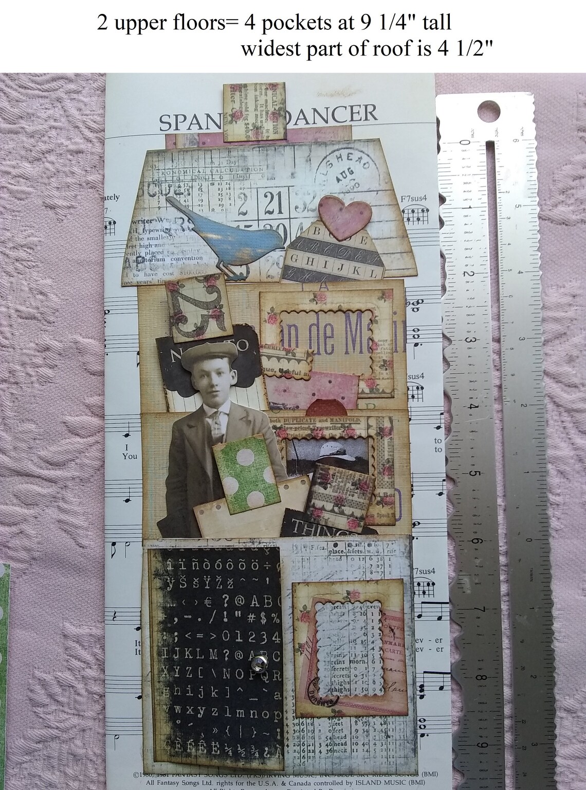 House Pocket Page Template for Junk Journals - Etsy