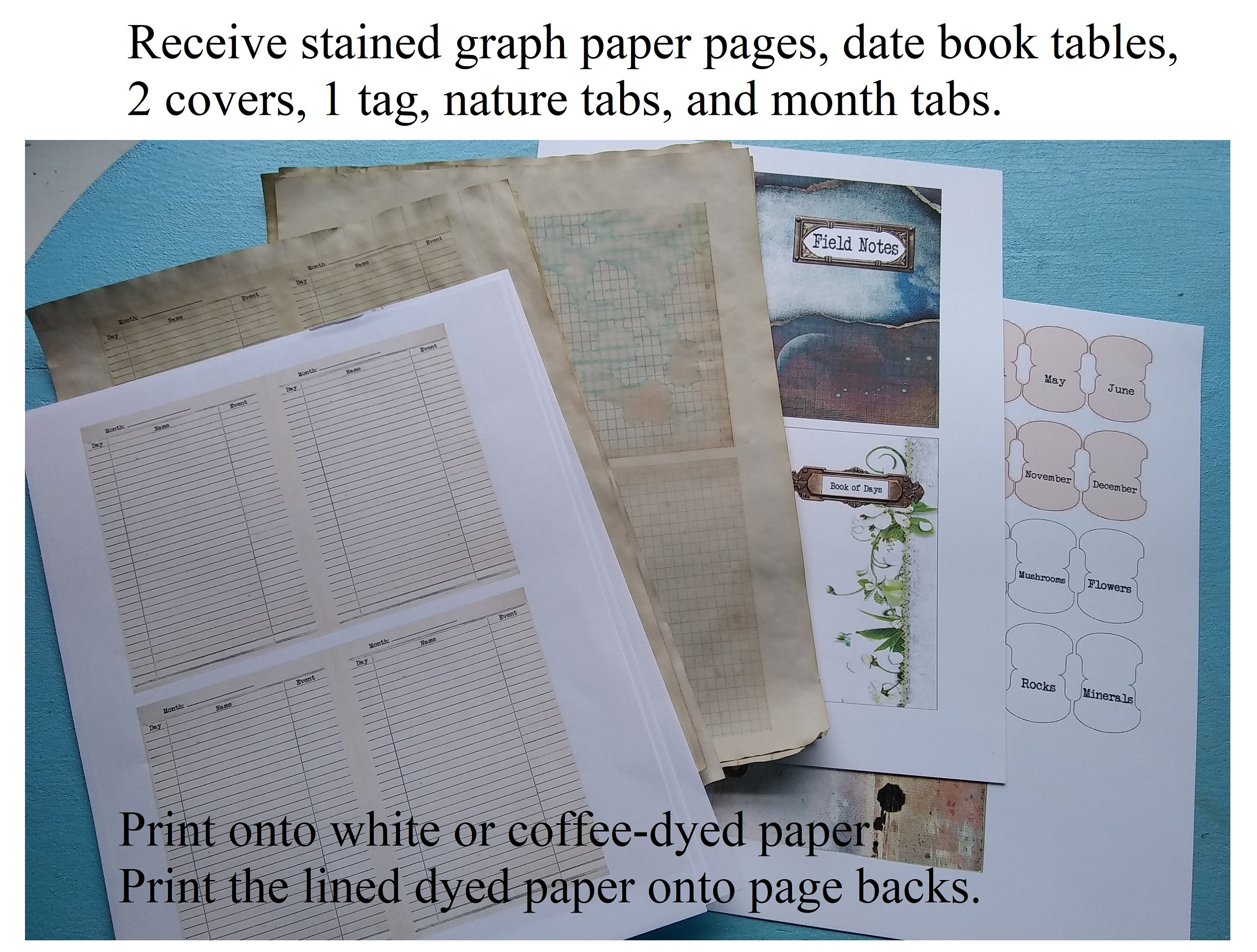 Mini Junk Journal Field Notes Book & Date Book - Etsy