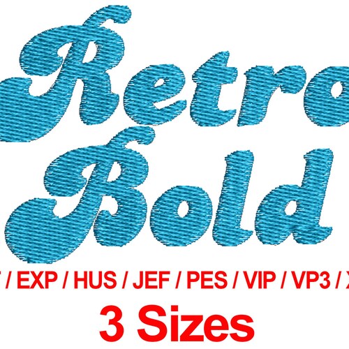 Rio Font 4 Sizes Machine Embroidery Design Fonts Alphabets - Etsy