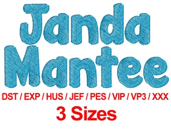 Janda manatee font | Etsy