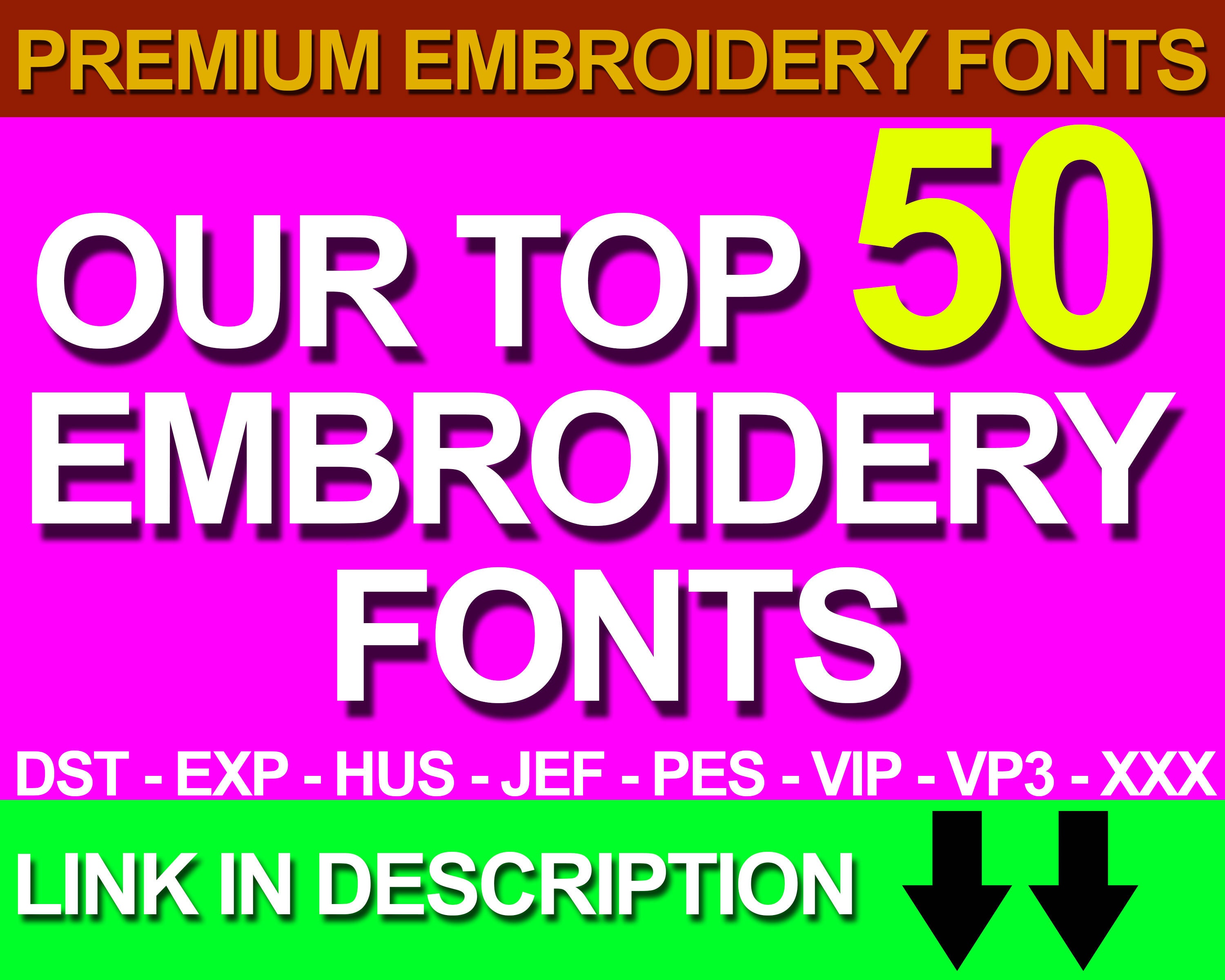 Square Deal Font - Machine Embroidery Design Fonts 3 Sizes Alphabets ...