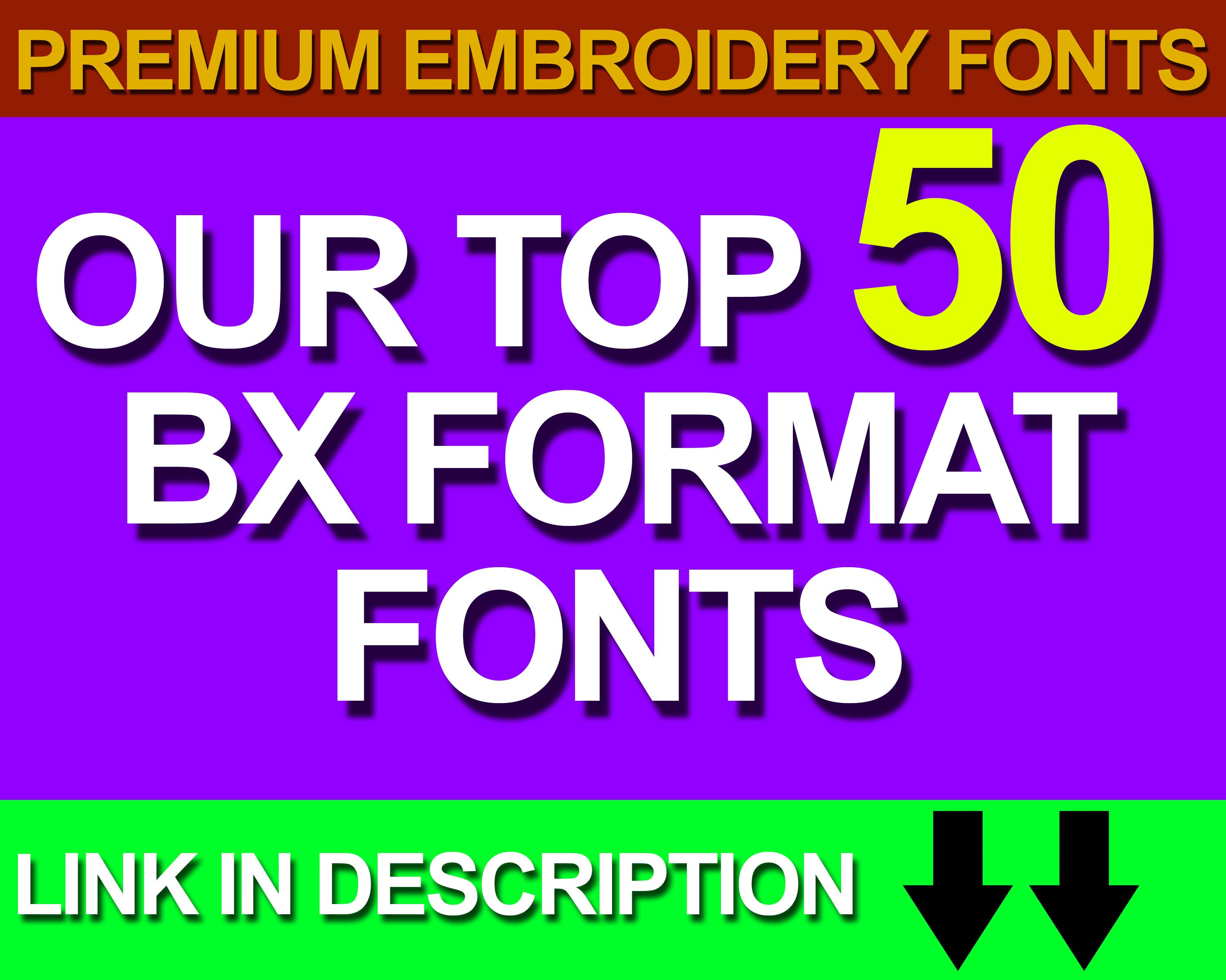 Super Power Font 3 Sizes BX Embroidery Font Machine | Etsy