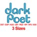 Dark Poet - 3 Sizes Machine Embroidery Design Fonts Alphabets All ...