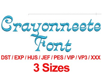 Firecat Font 3 Sizes Machine Embroidery Design Fonts | Etsy