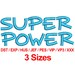 Super Power Font Machine Embroidery Design Fonts 3 Sizes Alphabets All ...