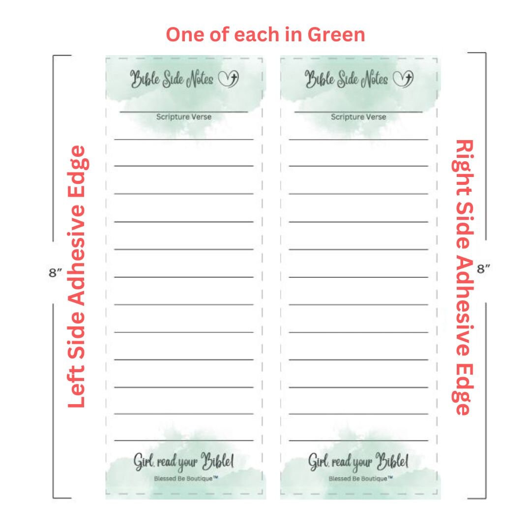 Bible Side Notes | Bible Journaling Tool | Bible Notes | Bible Sticky ...