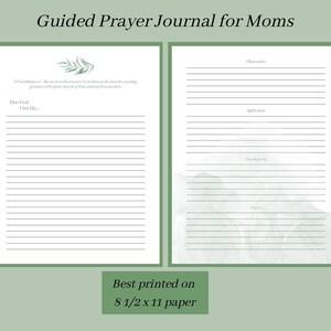 Prayer Journal for Moms | Guided Bible Study Journal | Christian ...