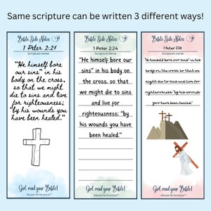 Bible Side Notes | Bible Journaling Tool | Bible Notes | Bible Sticky ...