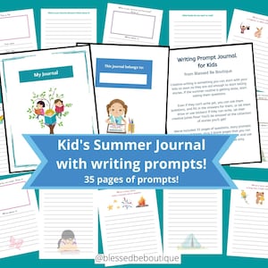 Summer Writing Prompt for Kids | Creative Writing | Printable Journal ...