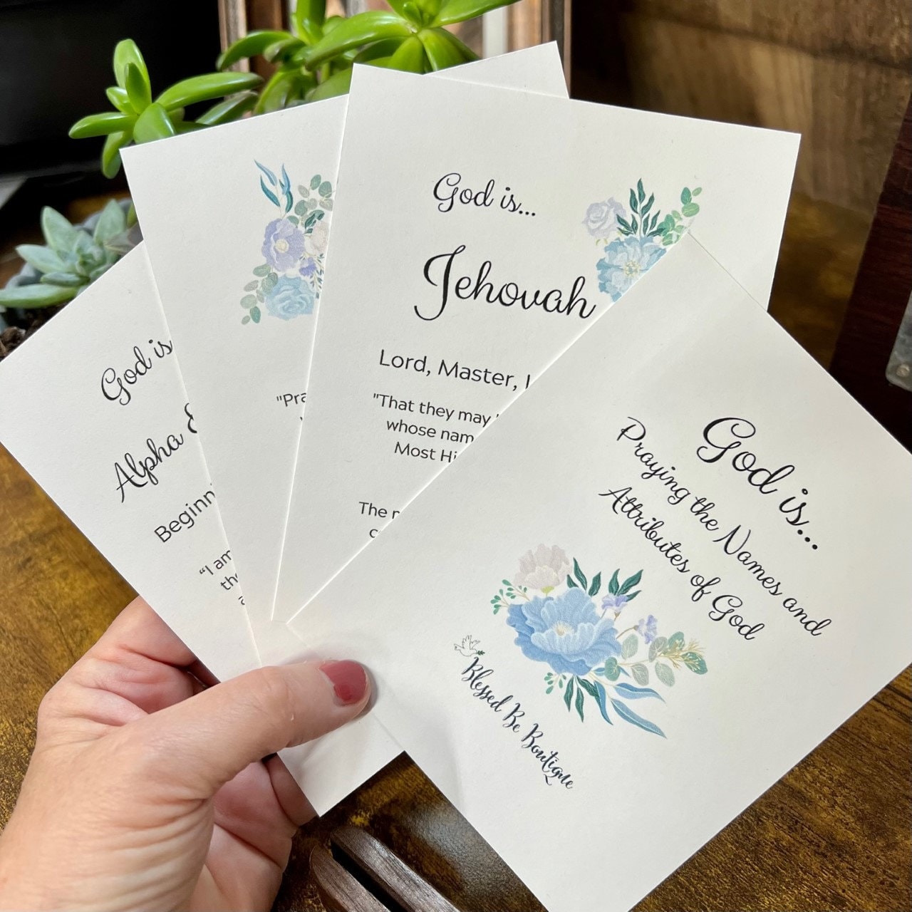 Names of God Scripture Cards | Printable Digital Download | Instant ...