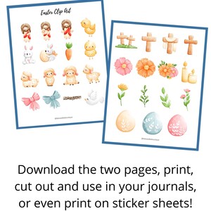 Christian Easter Clipart Files | PNG Files | Easter Bible Bundle for ...