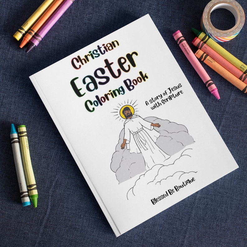 Christian Easter Coloring Book Easter Digital Download Pages - Etsy