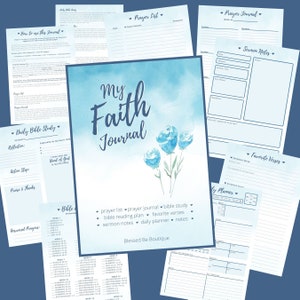 Faith Journal Planner | Digital Download | Bible Study Journal | Bible ...