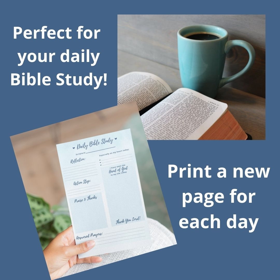 Faith Journal Planner Digital Download Bible Study Journal Bible Study ...