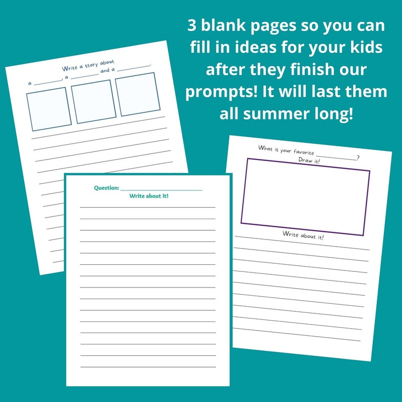 Summer Writing Prompt for Kids | Creative Writing | Printable Journal ...