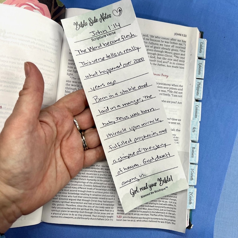 Bible Side Notes Bible Post-it® Notes Bible Journaling - Etsy UK