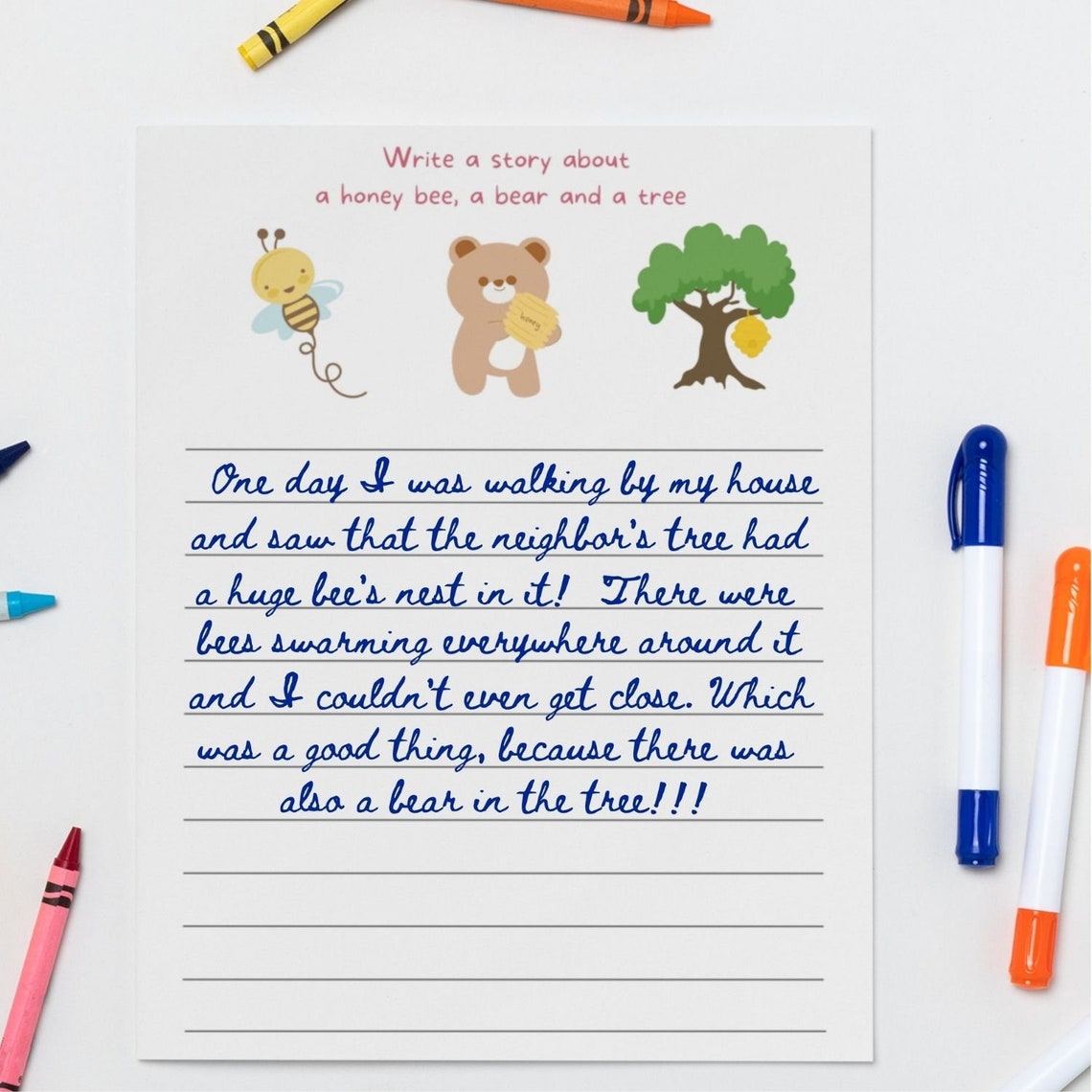 Summer Writing Prompt for Kids Creative Writing Printable - Etsy