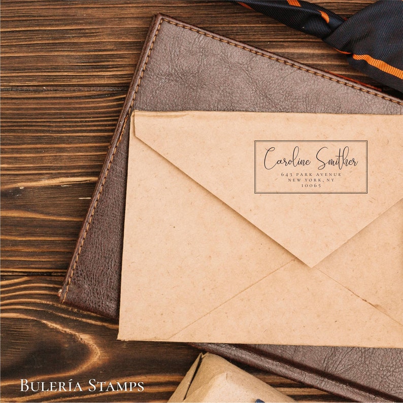 Custom Family Address Rubber Stamp, Personalized Stationery - Etsy