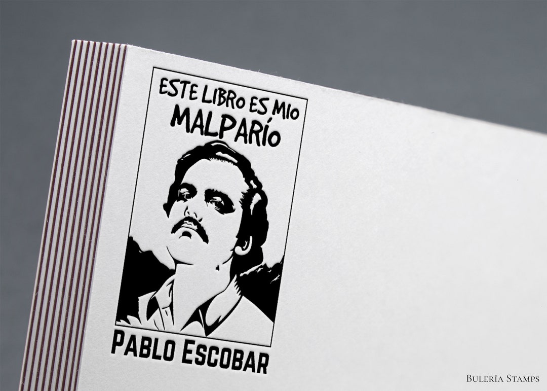 Pablo Escobar Ex Libris Stempel, Bibliothek Buch Stempel - Etsy.de