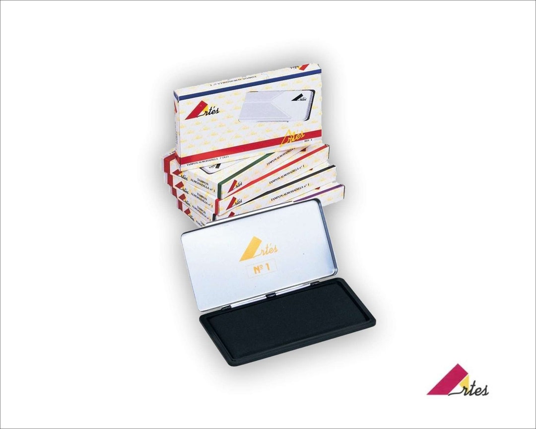 BLACK - High Quality Stamp Ink Pad Artés, Ink Pad Big, Ink Pad Small ...