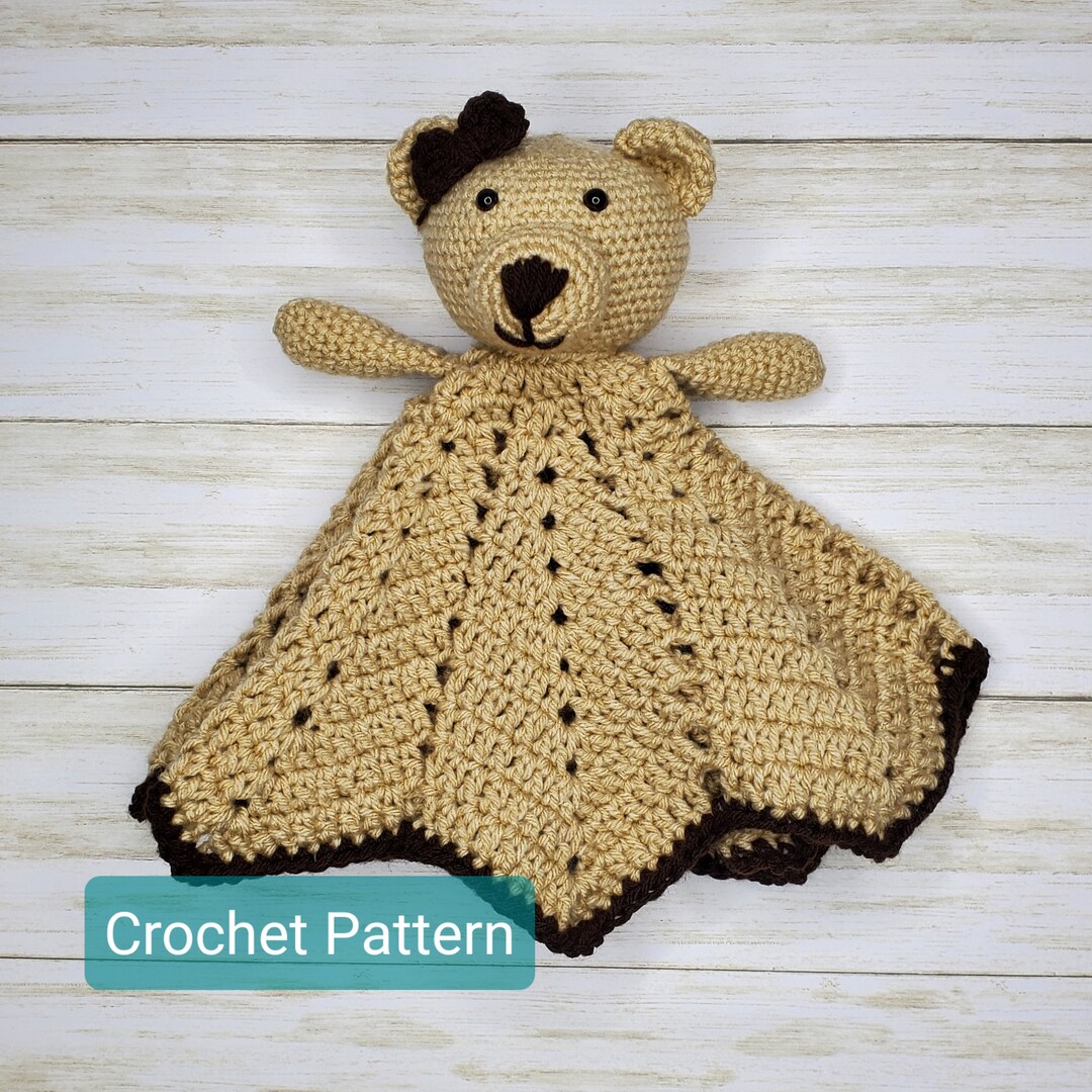 Crochet Pattern: Classic Bear Lovey - Etsy