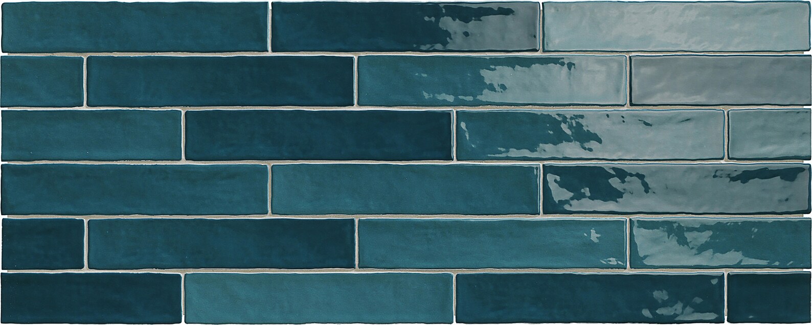 Natucer Piastrella Mix Turchese 2"x10" Polished Subway Ceramic Tile - Etsy