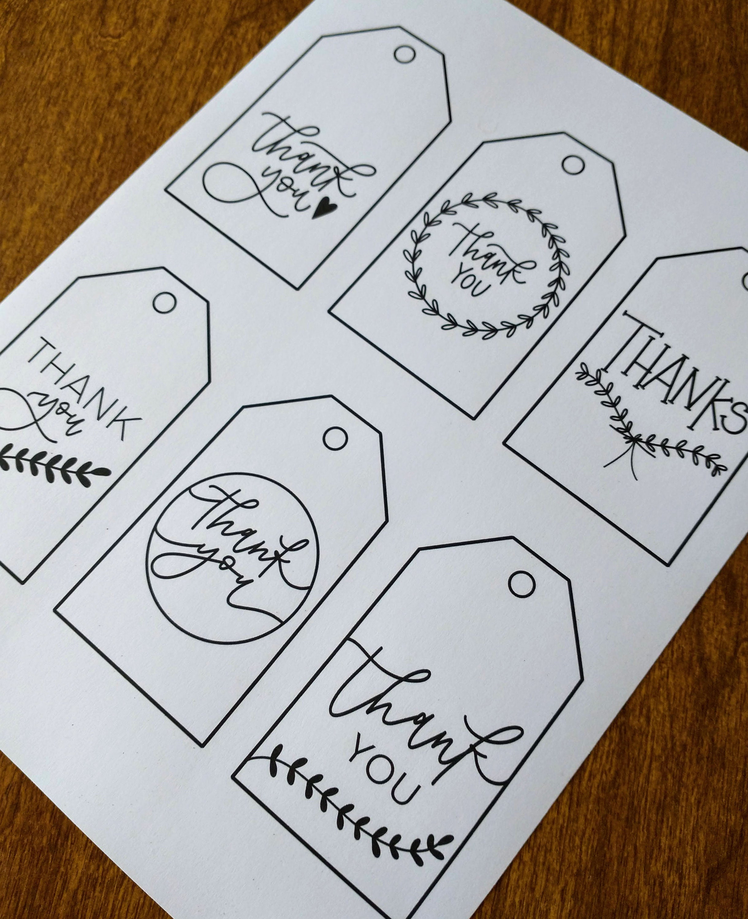 Thank You Gift Tags | Thank You Printable Tag | Printable Gift Tag ...