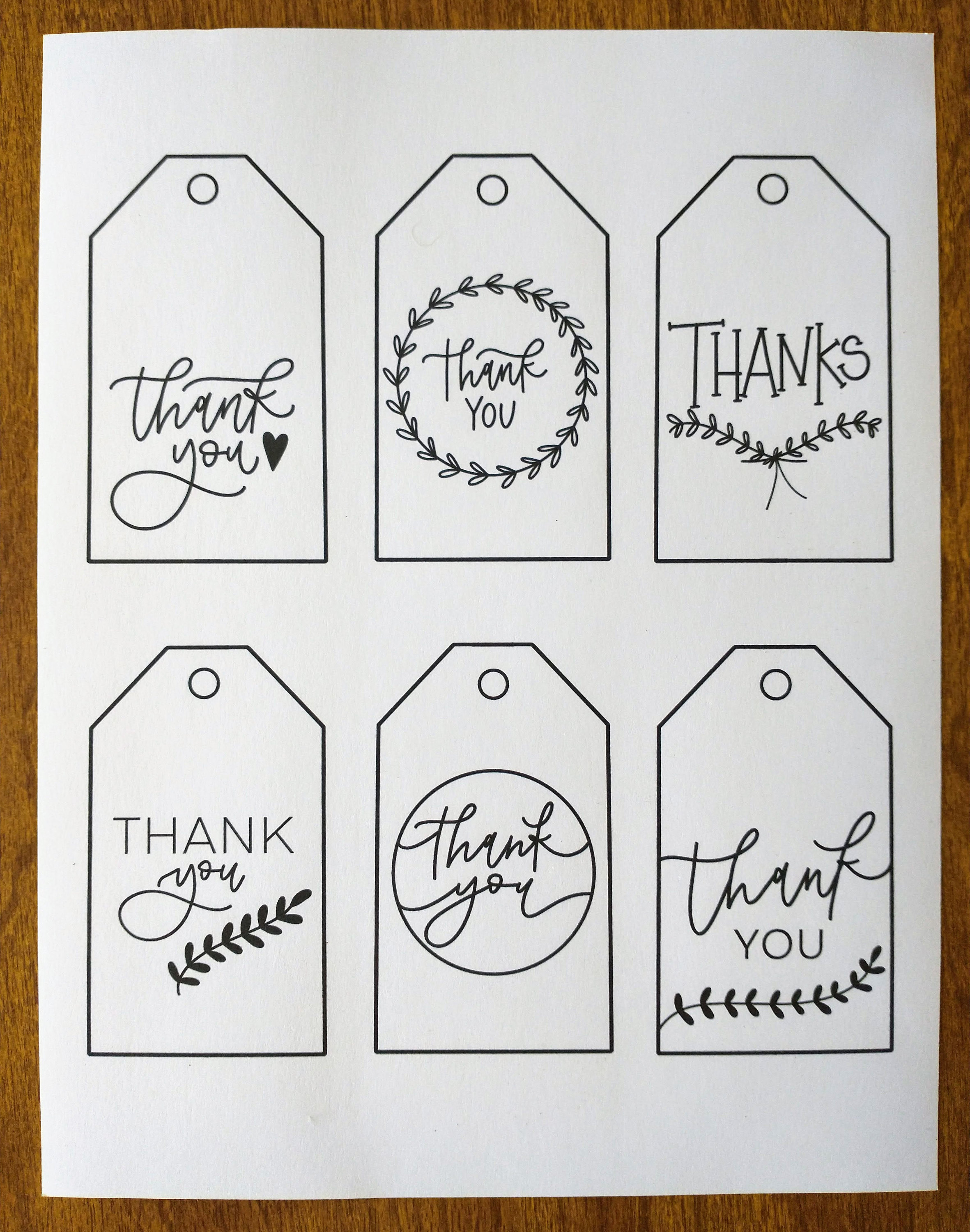 Thank You Gift Tags | Thank You Printable Tag | Printable Gift Tag ...