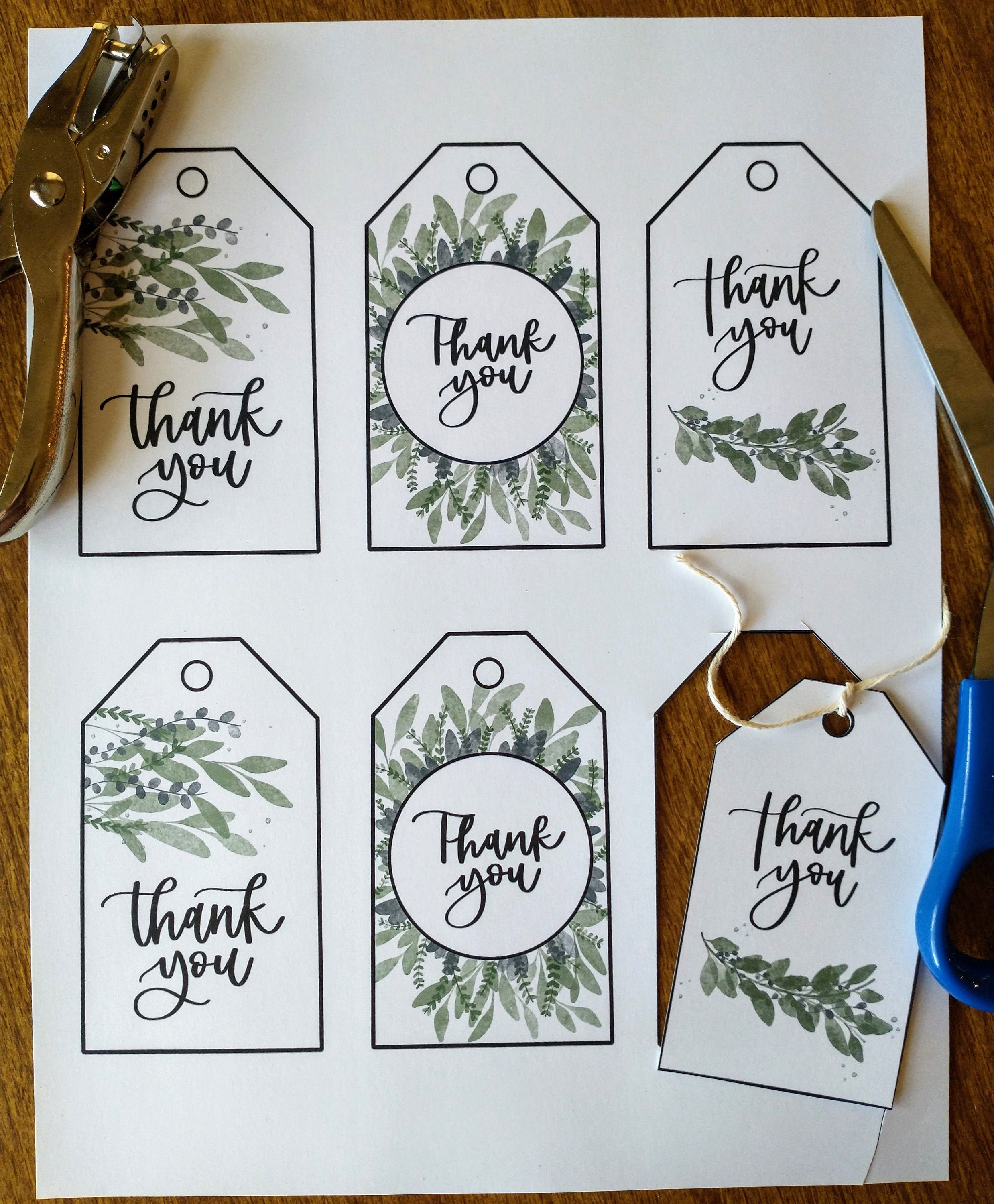 Thank You Gift Tags | Thank You Printable Tag | Printable Gift Tag ...