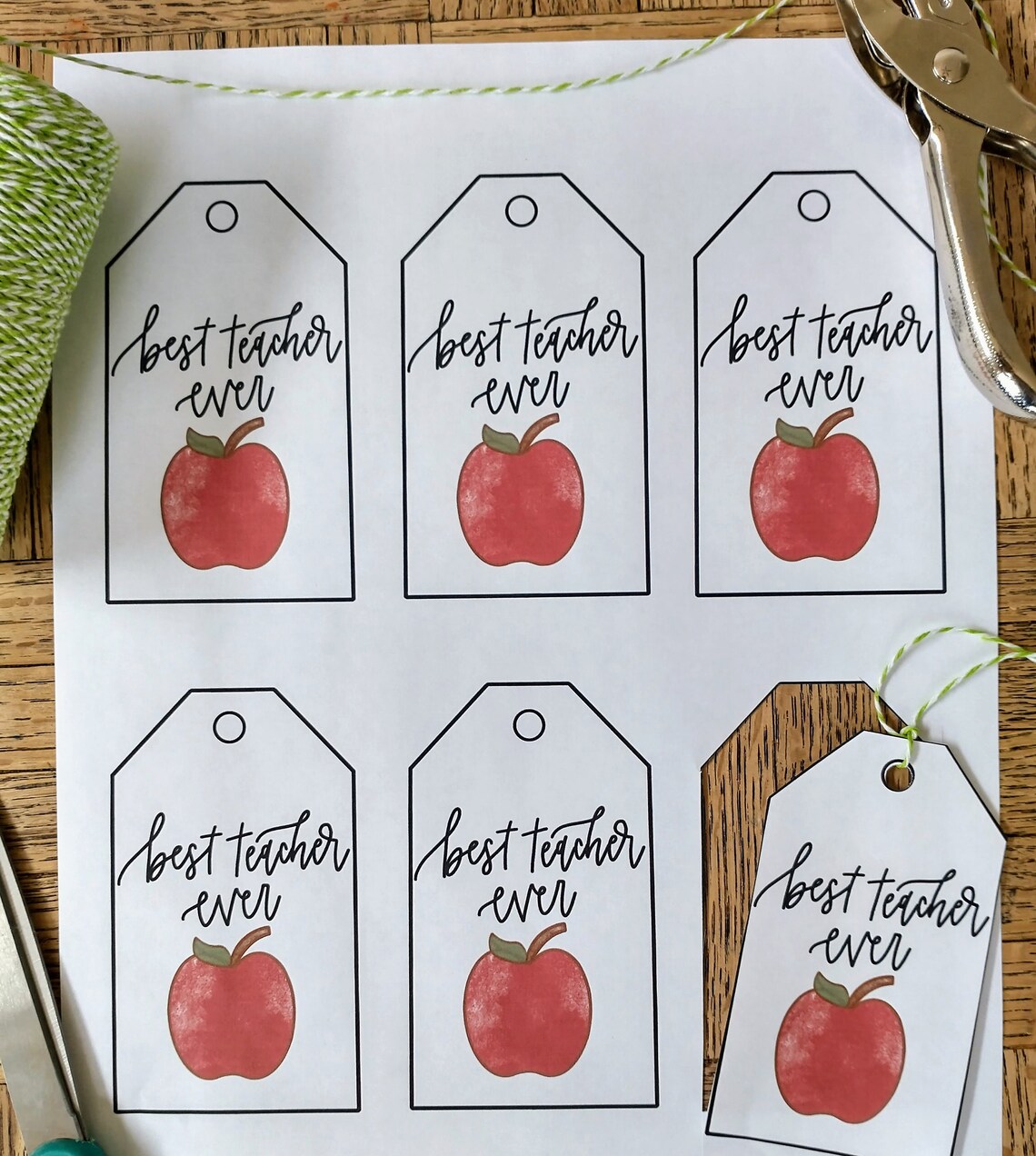 Teacher Printable Gift Tags, Best Teacher | Teacher Appreciation Tags ...
