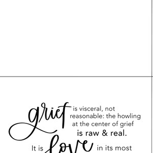 Printable Grief Sympathy Cards | Grief Quotes | Grief and Loss Cards ...