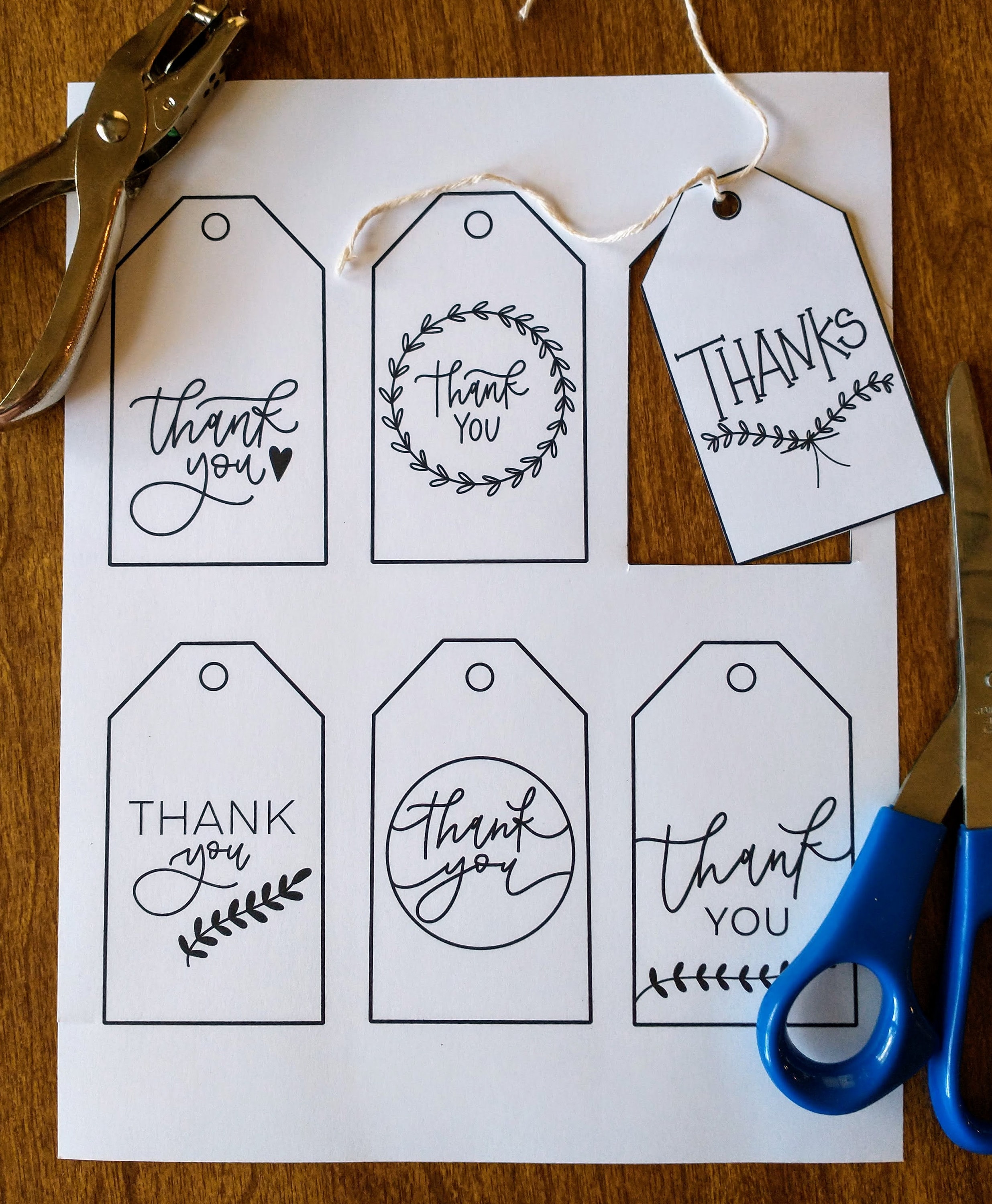 Thank You Gift Tags | Thank You Printable Tag | Printable Gift Tag ...
