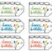 Banner & Balloon Birthday Printable Tags | Happy Birthday Tags ...
