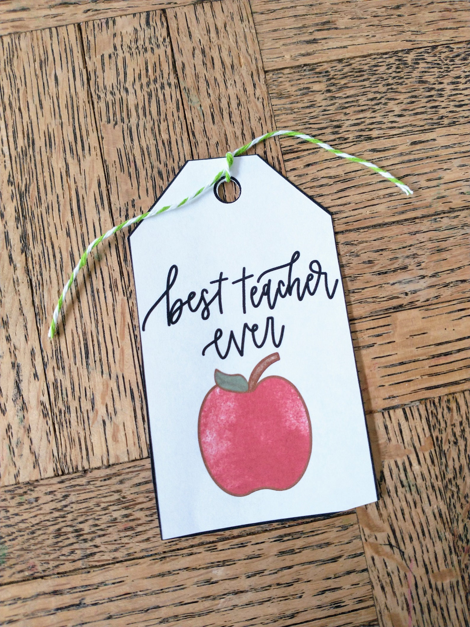 Teacher Printable Gift Tags, Best Teacher | Teacher Appreciation Tags ...