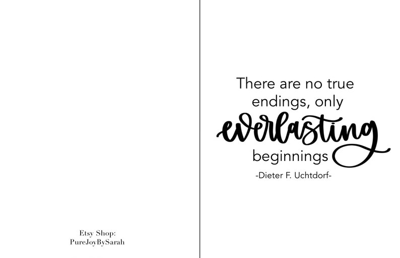 Printable Grief Sympathy Cards | LDS Quote | Uchtdorf & Wirthlin ...