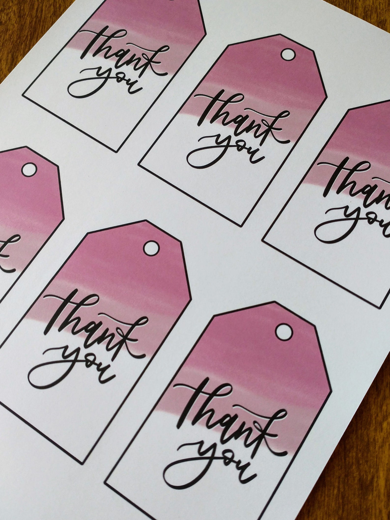 Thank You Gift Tags | Thank You Printable Tag | Printable Gift Tag ...