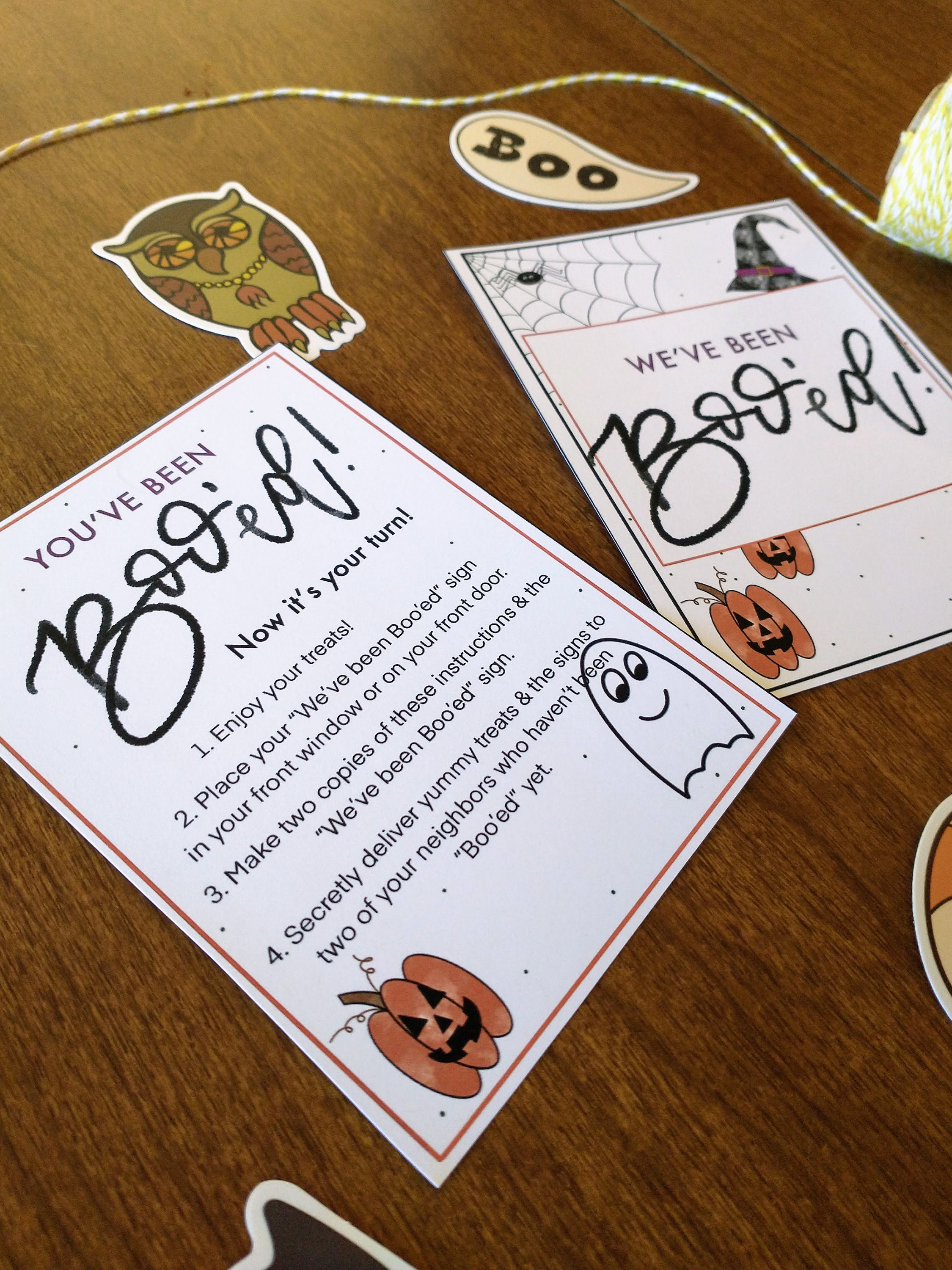 You've Been Booed Printable | We've Been Booed | Halloween Activity ...